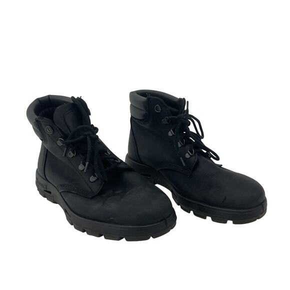 Redback | Shoes | Redback Womens Black Leather Padded Ankle Work Combat ...